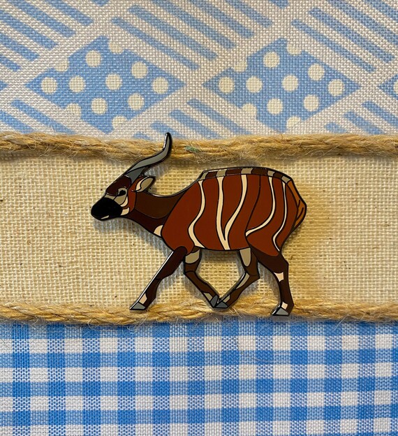 Bongo Hard Enamel Pin Bongo Pin Animal Pin Art Deco | Etsy