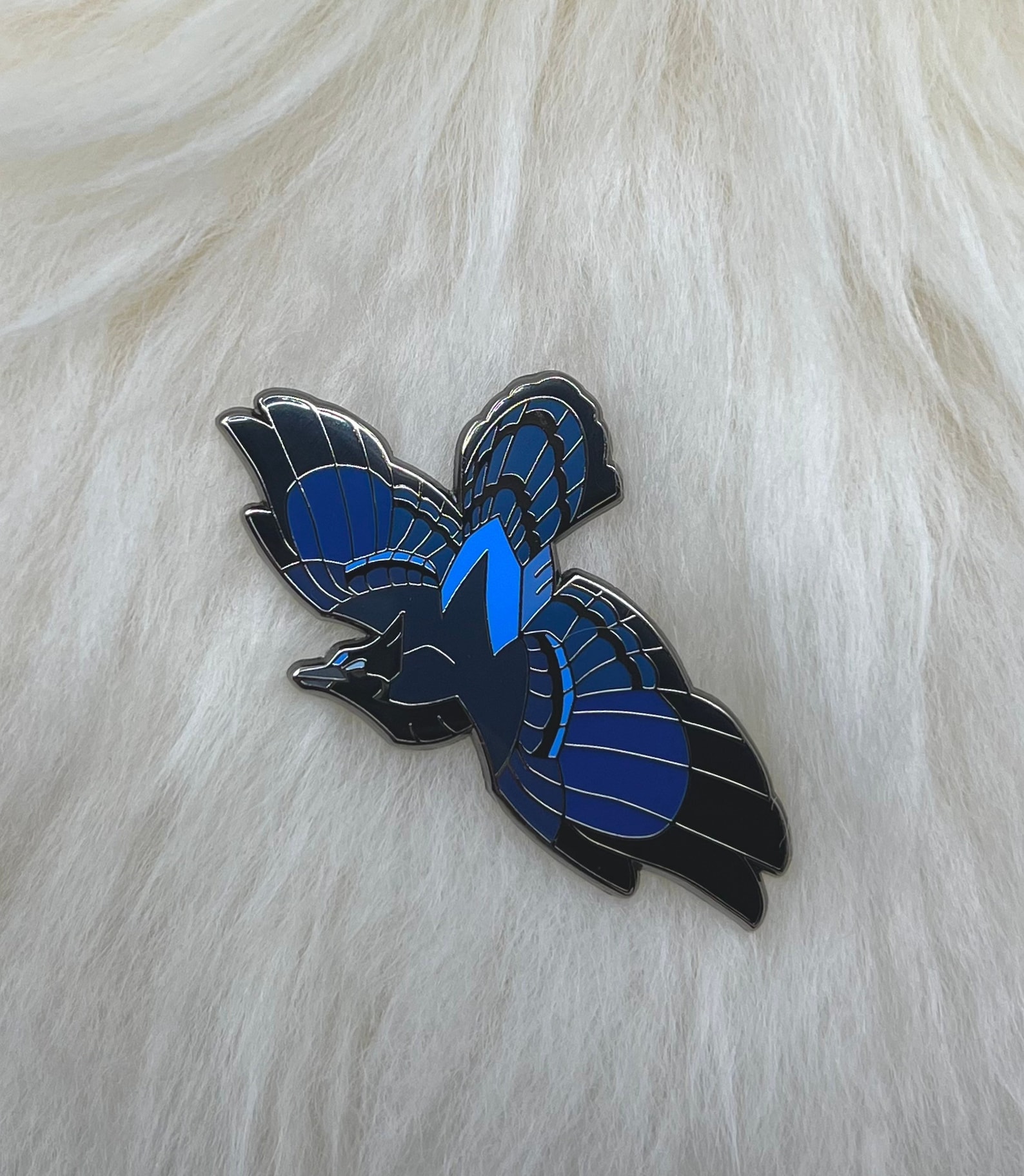 Stellars Jay Hard Enamel Pin Stellars Jay Pin Bird Pin - Etsy