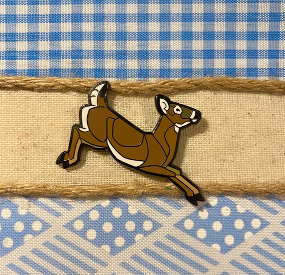 White Tailed Deer Hard Enamel Pin Deer Pin Doe Pin | Etsy