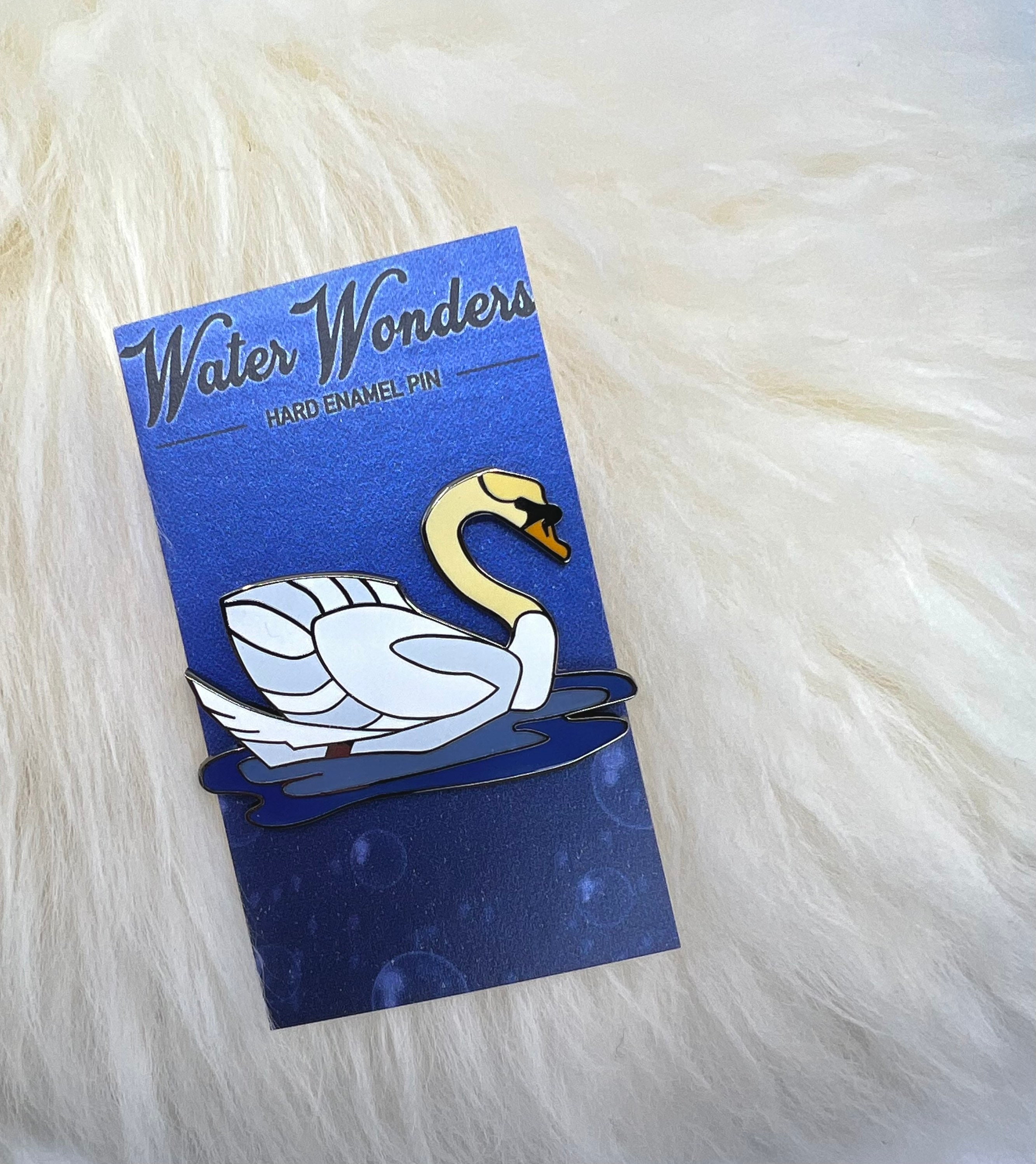 Mute Swan Hard Enamel Pin Swan Pin Bird Pin Animal Pin - Etsy