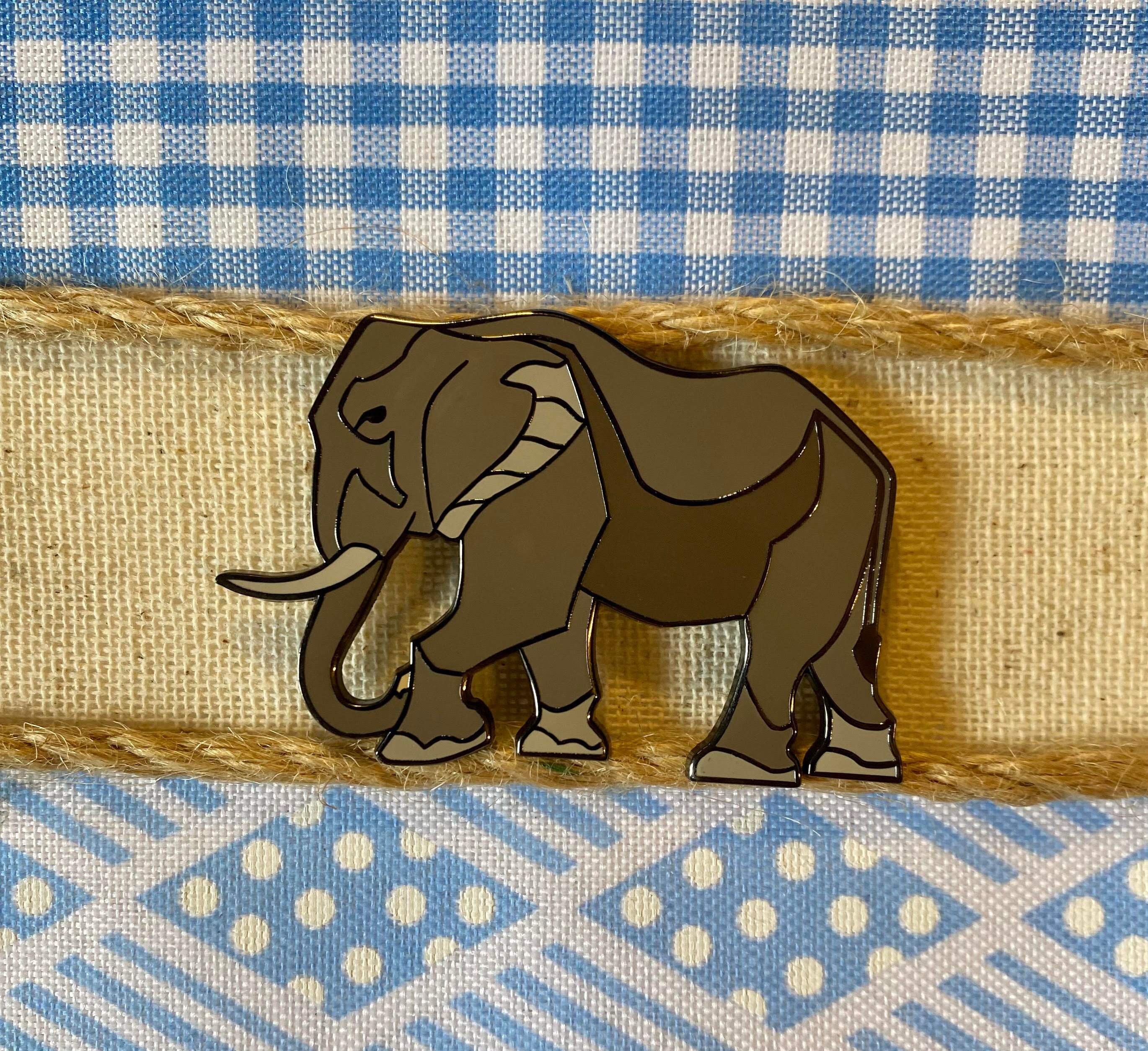 African Elephant Hard Enamel Pin Elephant Pin Animal Pin | Etsy
