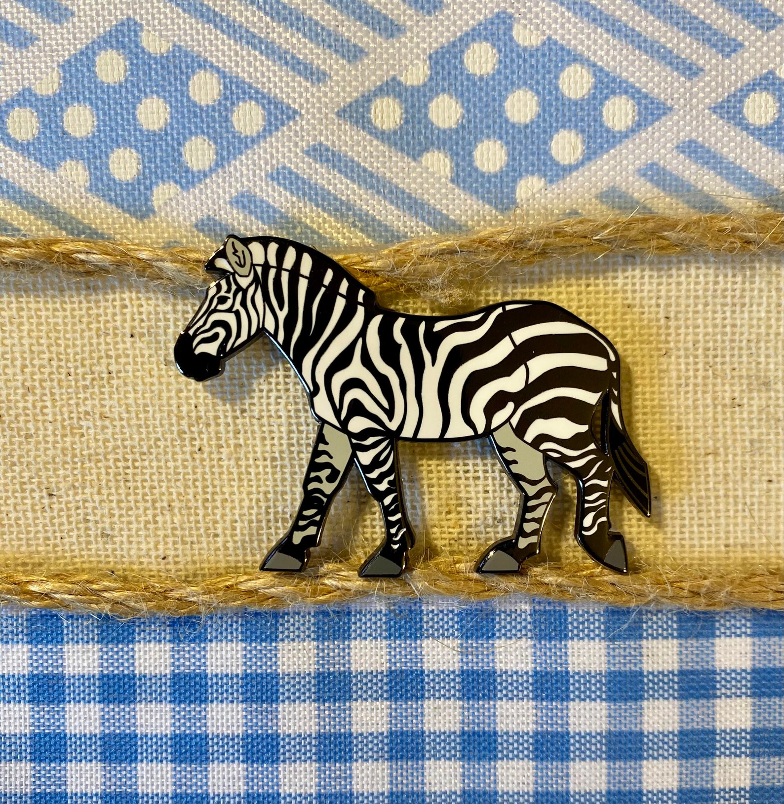 Plains Zebra Hard Enamel Pin Zebra Pin Animal Pin Art | Etsy