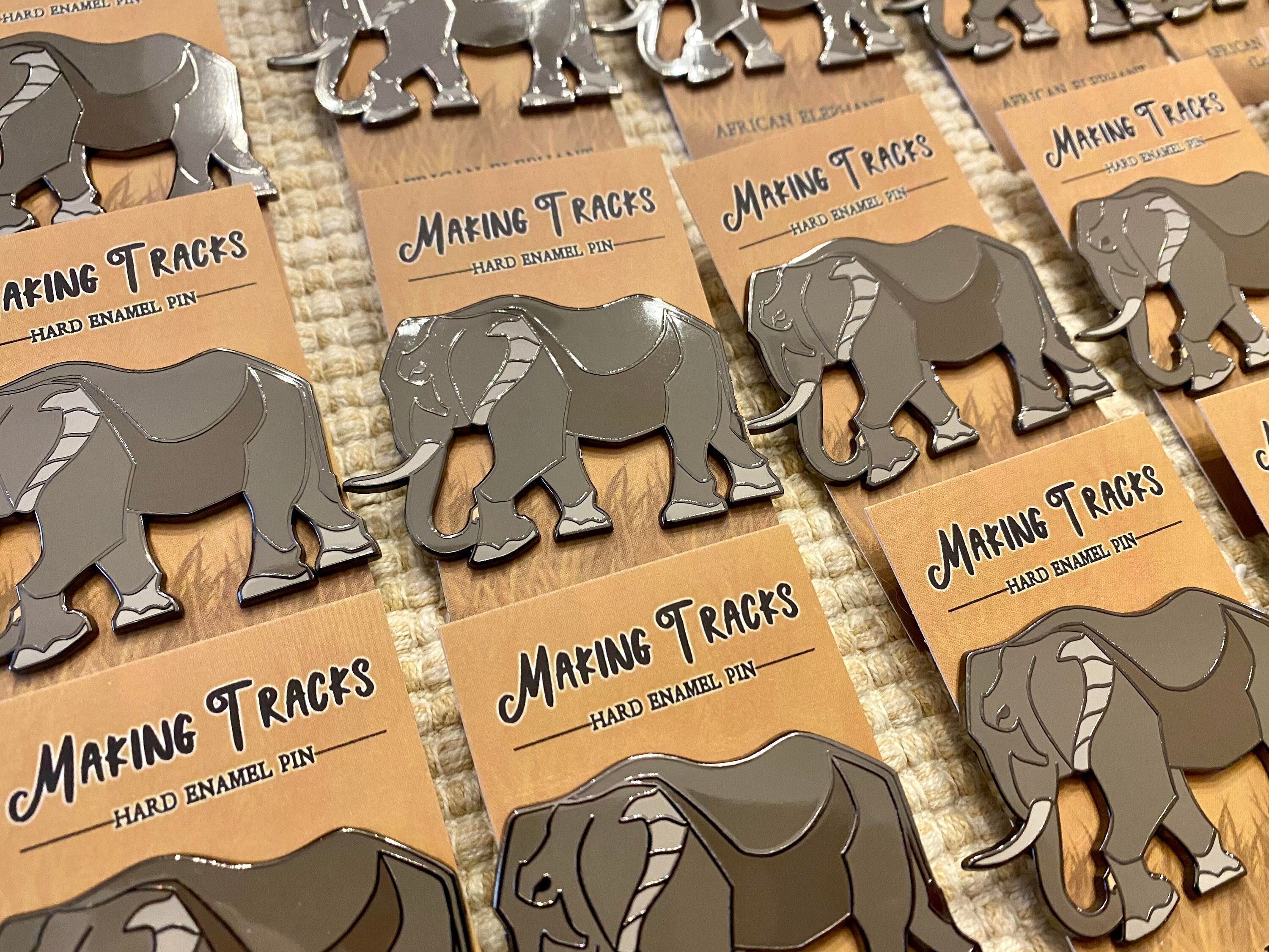 African Elephant Hard Enamel Pin Elephant Pin Animal Pin | Etsy