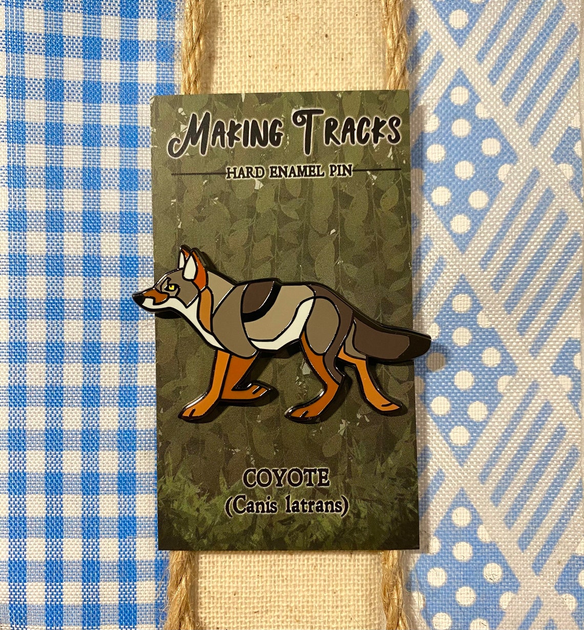 Coyote Hard Enamel Pin Coyote Pin Art Deco Minimalist | Etsy