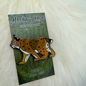 Bobcat Hard Enamel Pin | Bobcat Pin | Animal Pin | Art Deco - Etsy