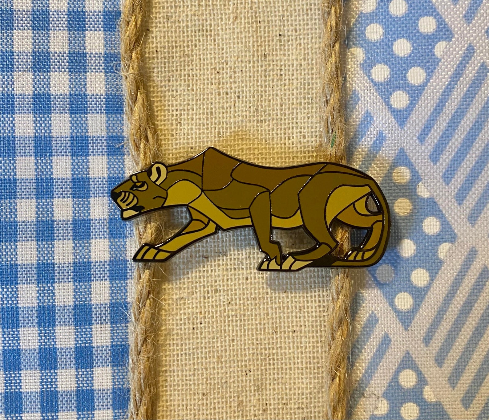 African Lion Hard Enamel Pin Lion Pin Animal Pin Art | Etsy