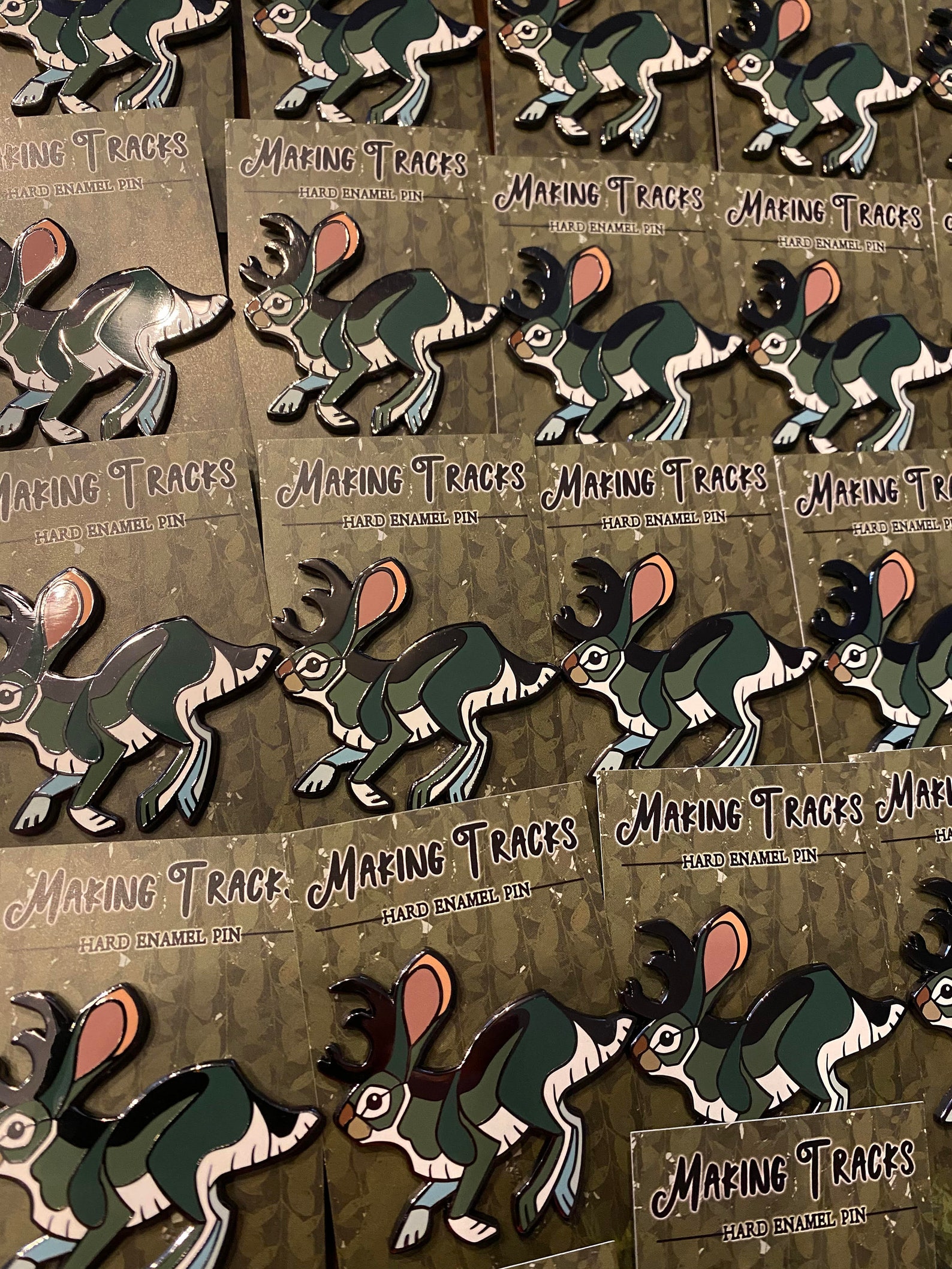 Jackalope Hard Enamel Pin Jackalope Pin Cryptid Pin Art | Etsy