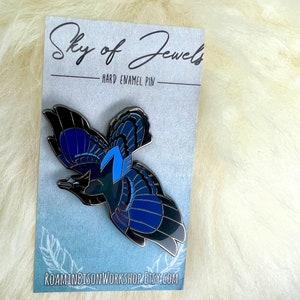 Stellar’s Jay Hard Enamel Pin | Stellar’s Jay Pin | Bird Pin | Animal ...
