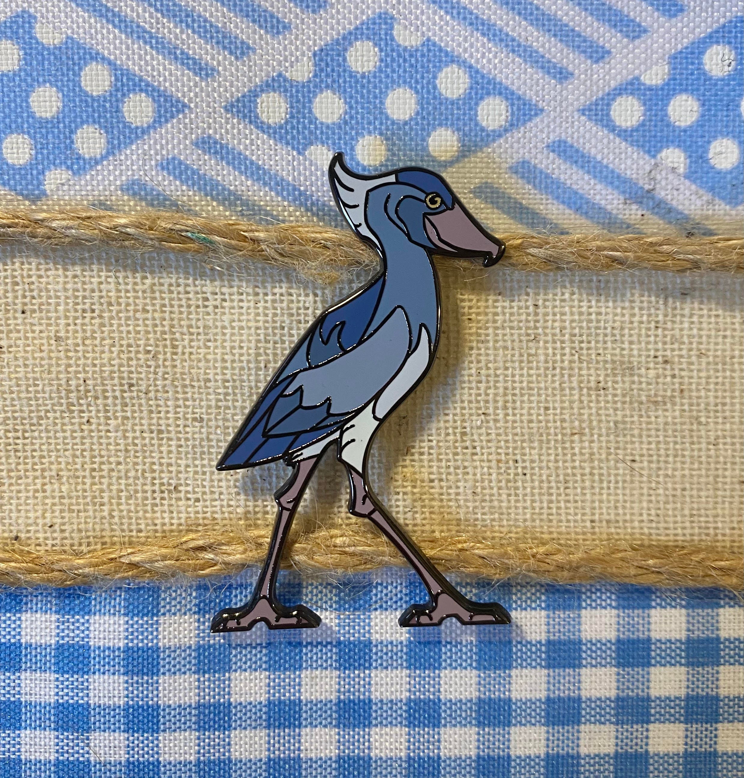 Shoebill Stork Hard Enamel Pin Shoebill Stork Pin Bird | Etsy