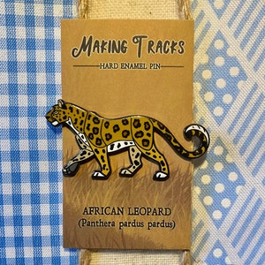 African Leopard Hard Enamel Pin Leopard Pin Animal Pin | Etsy