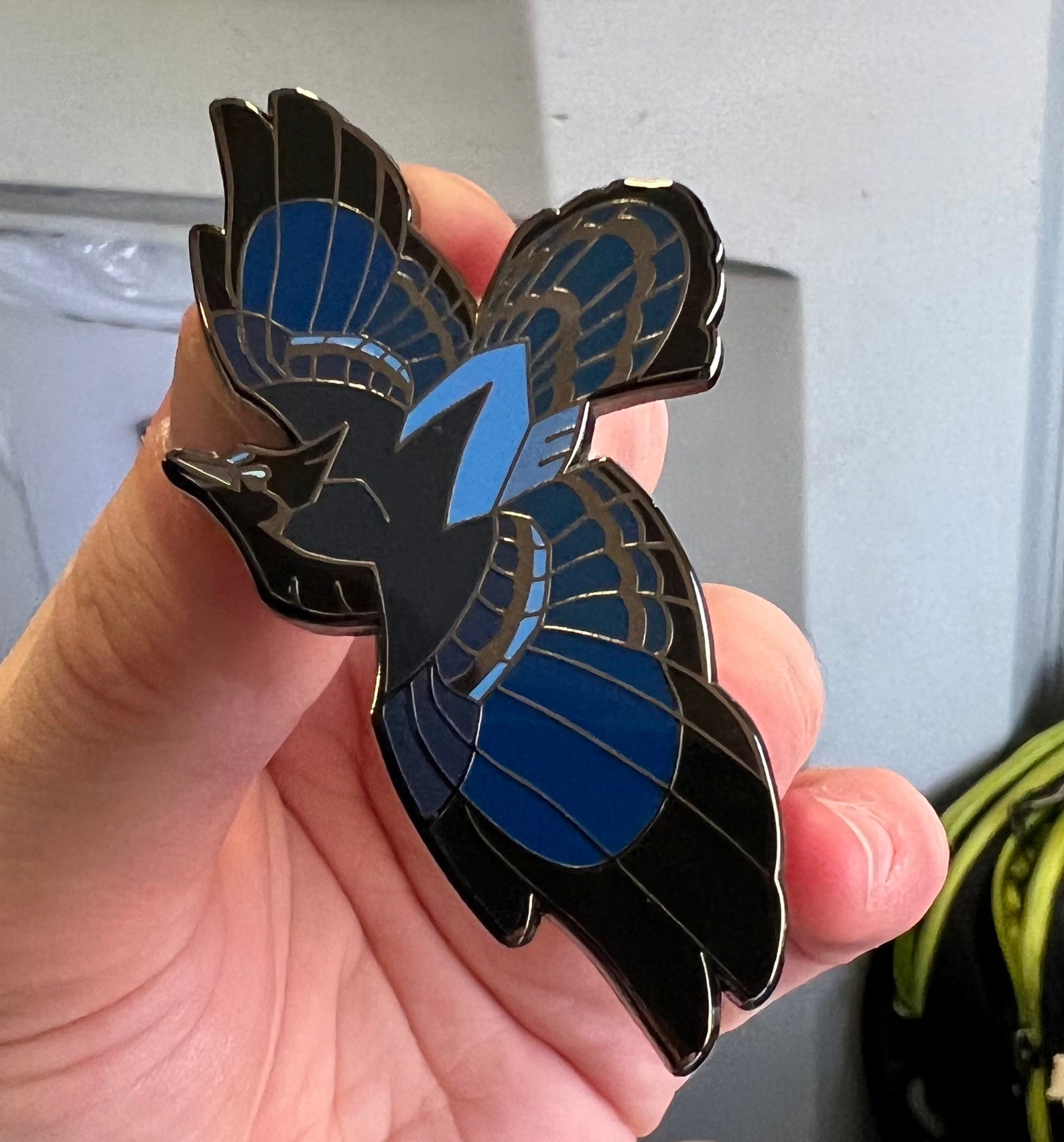 Stellars Jay Hard Enamel Pin Stellars Jay Pin Bird Pin - Etsy