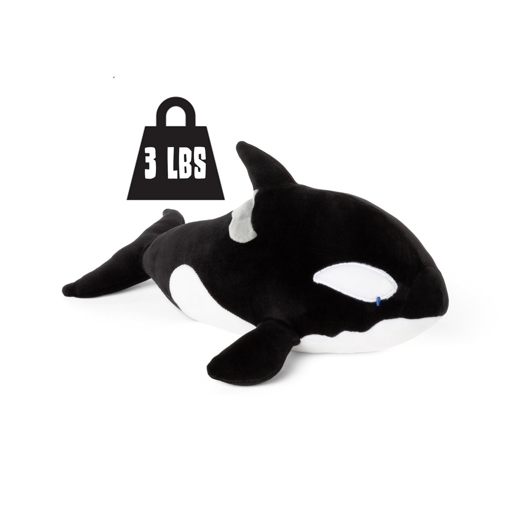 Weighted Orca Plush: 3 Lb Stuffed Animal for Anxiety Relief - Etsy