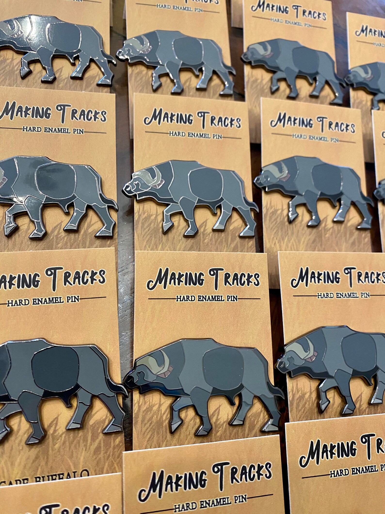 Cape Buffalo Hard Enamel Pin Buffalo Pin Animal Pin Art - Etsy