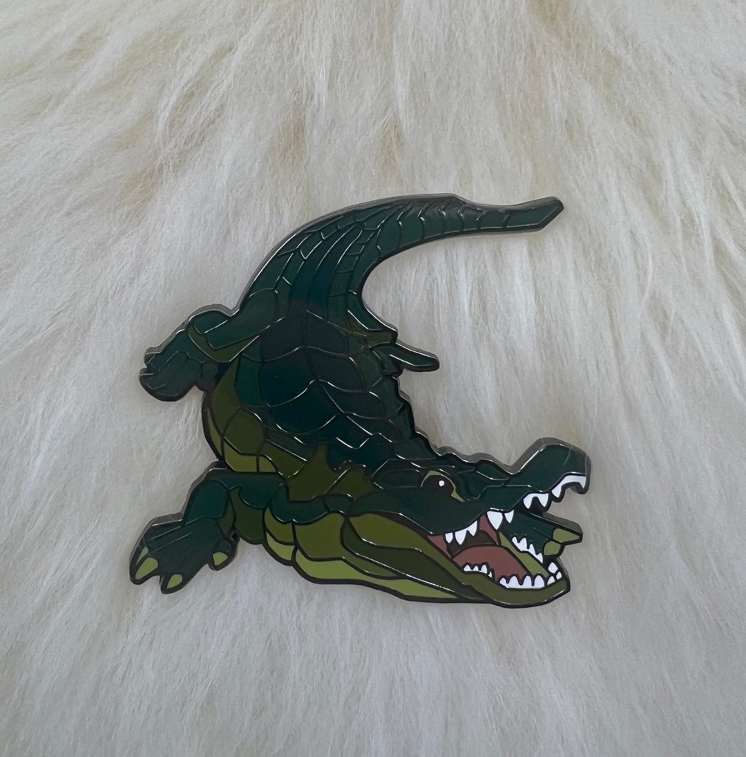 Alligator Hard Enamel Pin | Alligator Pin | Reptile Pin | Animal Pin - Etsy