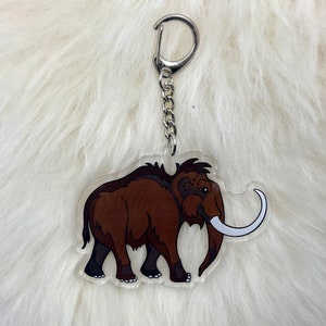 Mammoth Keychain | Mammoth Charm | Fossil Keychain | Bones Keychain - Etsy