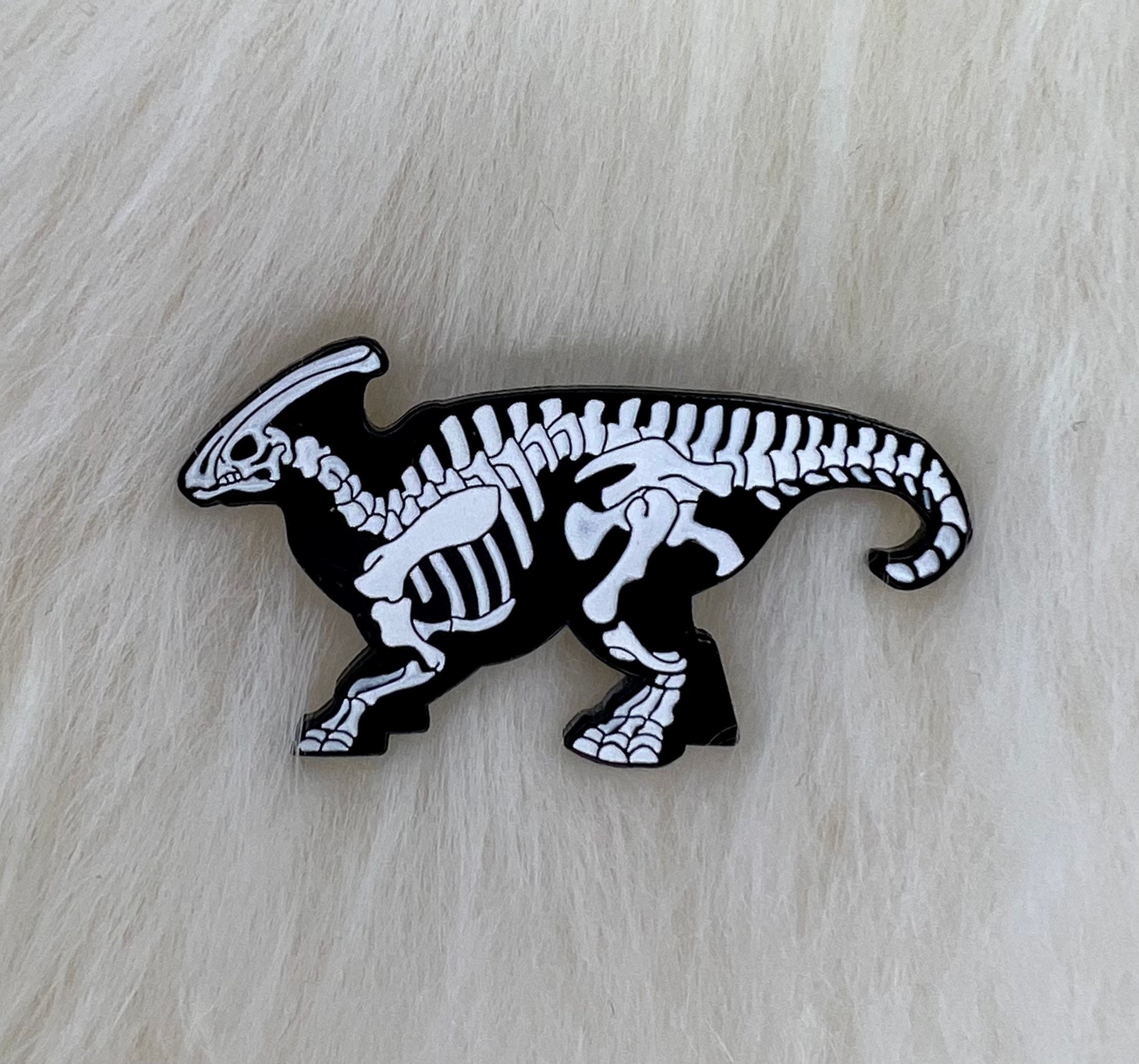 Parasaurolophus Soft Enamel Pin Dinosaur Pin Fossil Pin - Etsy