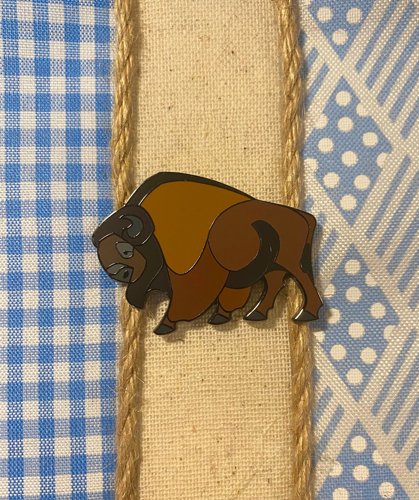 American Bison Hard Enamel Pin Buffalo Pin Animal Pin | Etsy