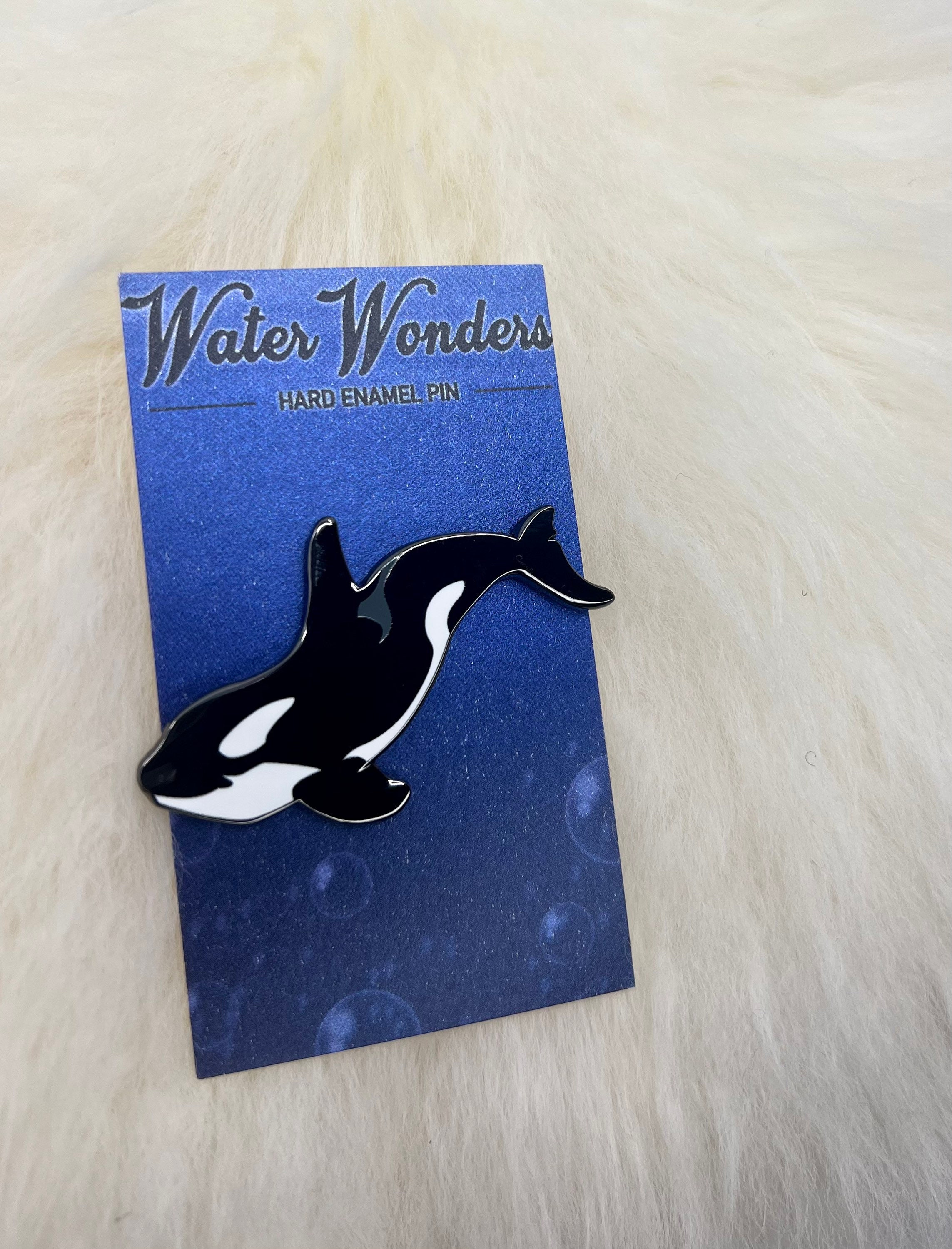 Orca Hard Enamel Pin Killer Whale Pin Whale Pin Ocean | Etsy