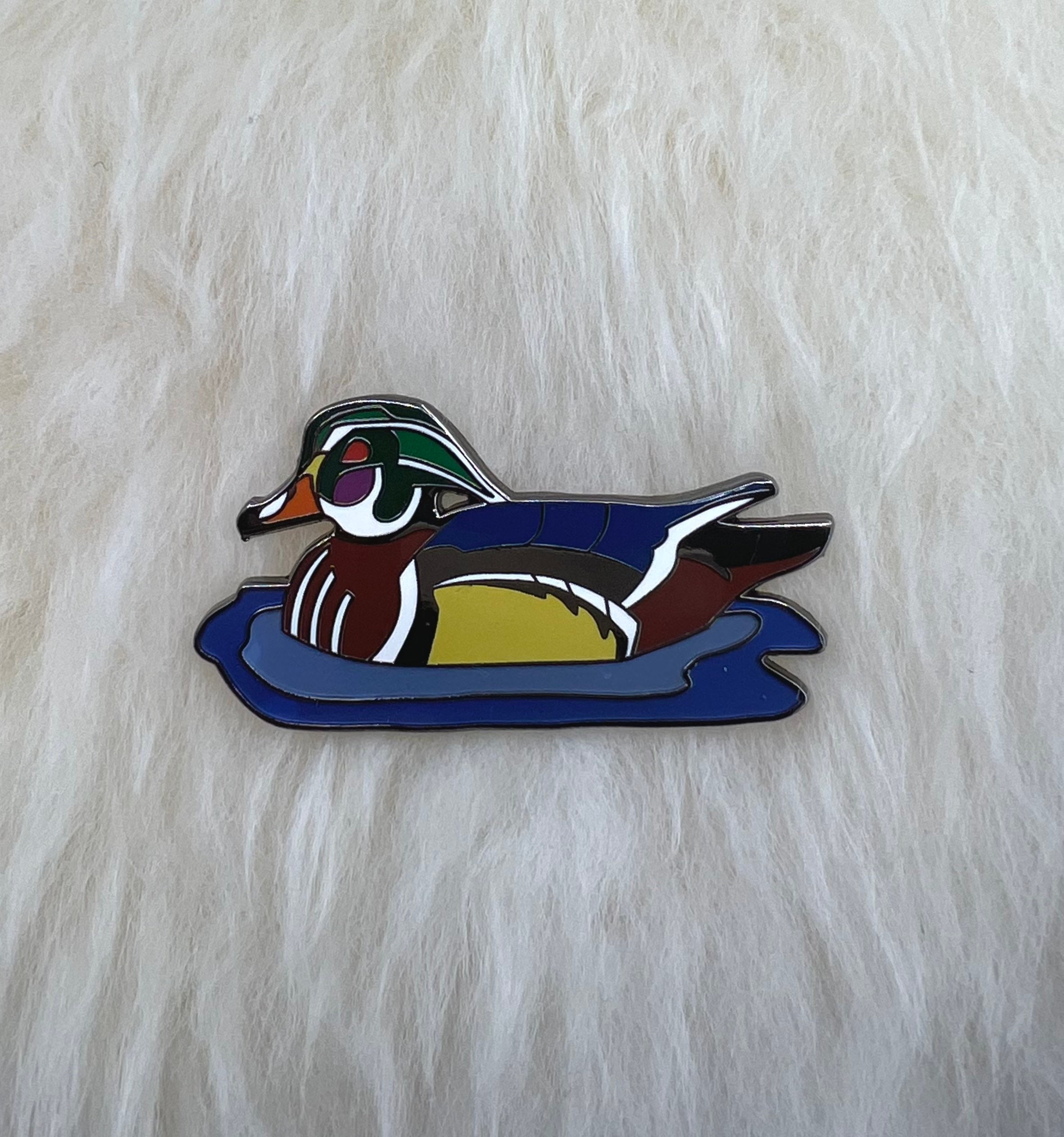 Wood Duck Hard Enamel Pin Duck Pin Bird Pin Animal Pin - Etsy