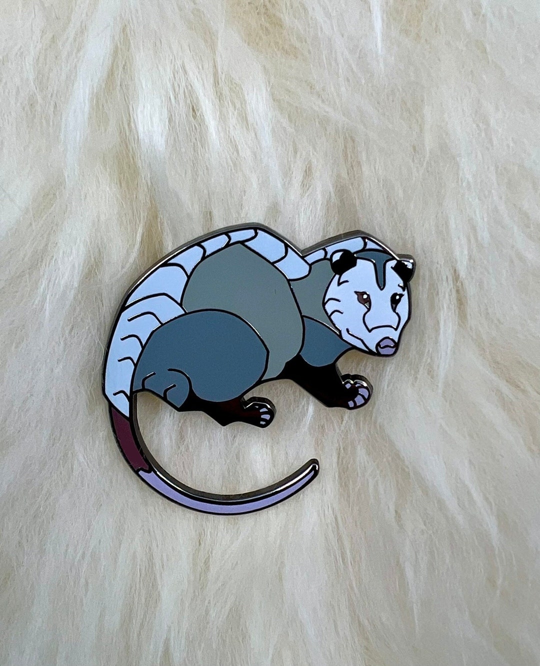 Opossum Hard Enamel Pin | Opossum Pin | Animal Pin | Art Deco - Etsy
