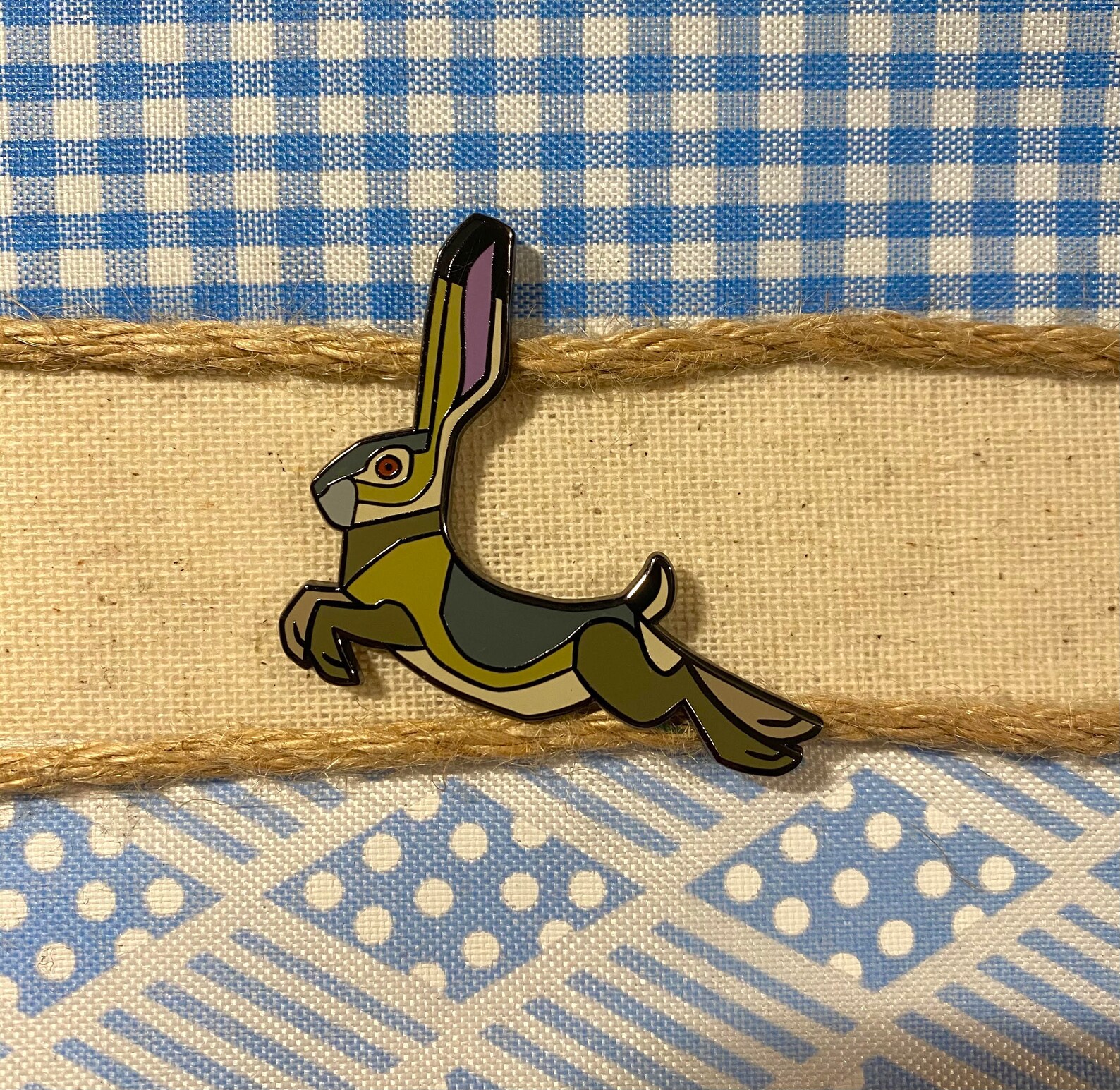 Jackrabbit Hard Enamel Pin Rabbit Pin Hare Pin Art Deco | Etsy