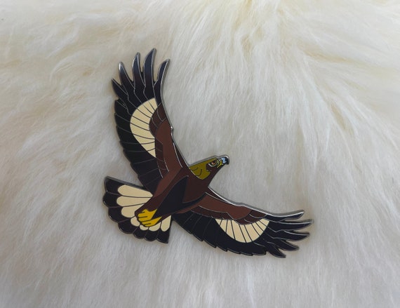 Golden Eagle Hard Enamel Pin Eagle Pin Bird Pin Animal - Etsy