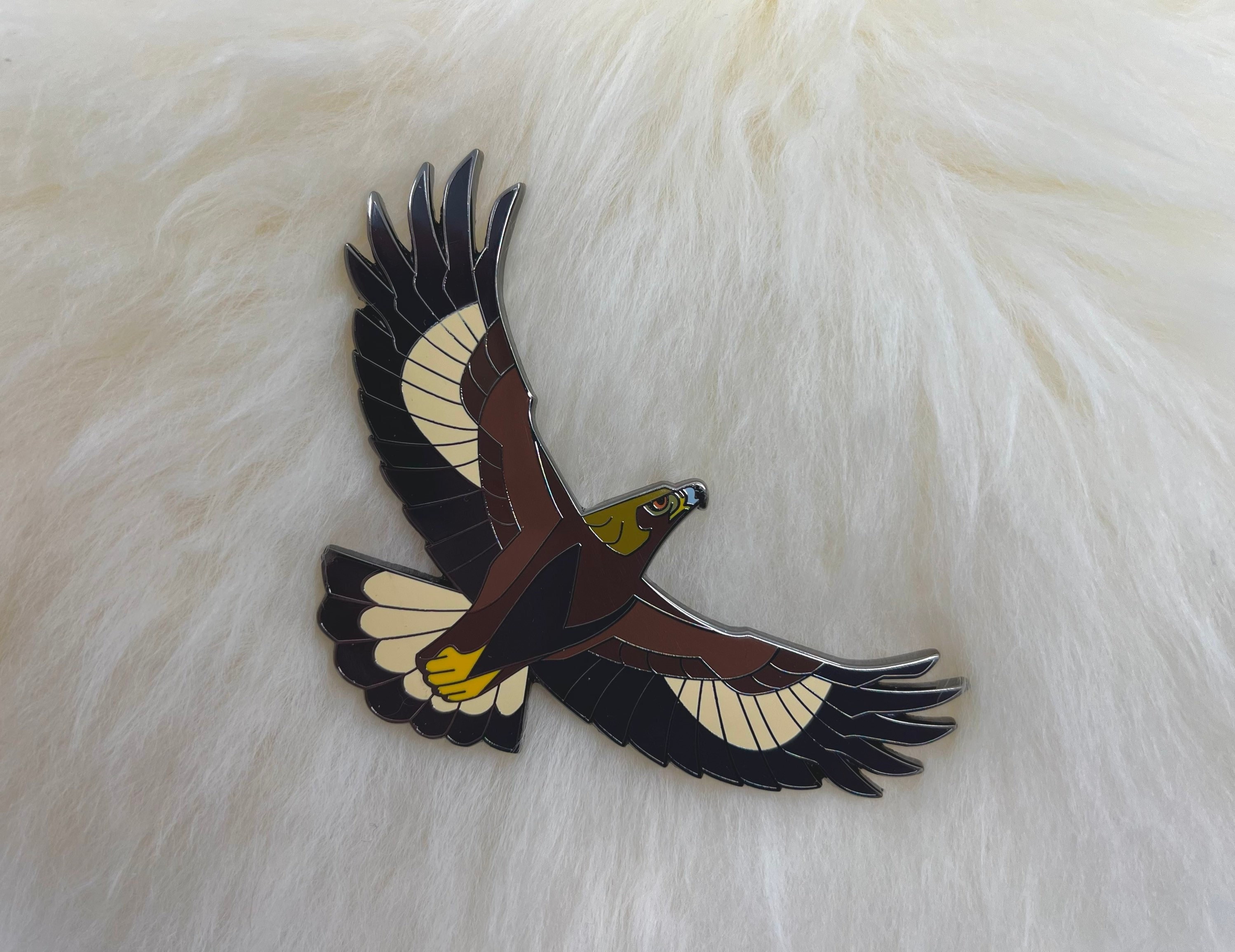 Golden Eagle Hard Enamel Pin Eagle Pin Bird Pin Animal - Etsy