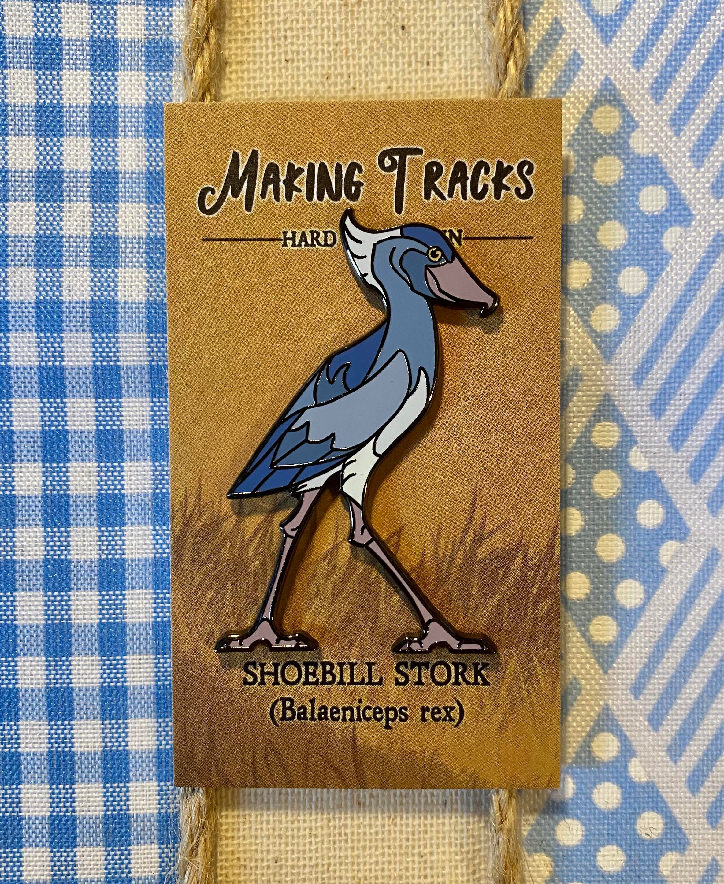 Shoebill Stork Hard Enamel Pin Shoebill Stork Pin Bird | Etsy