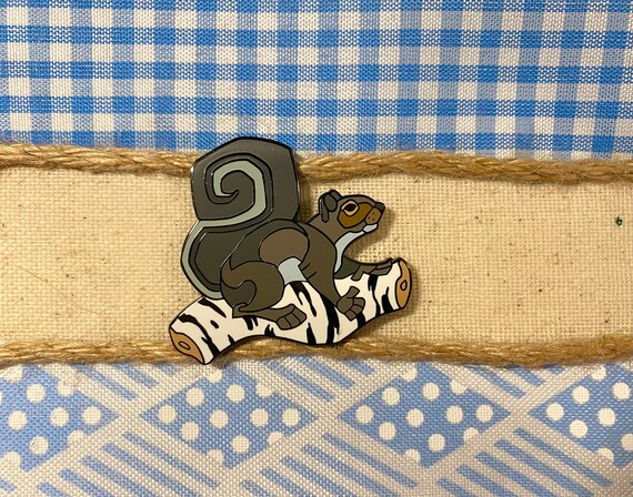 Squirrel Hard Enamel Pin Squirrel Pin Animal Pin Art | Etsy