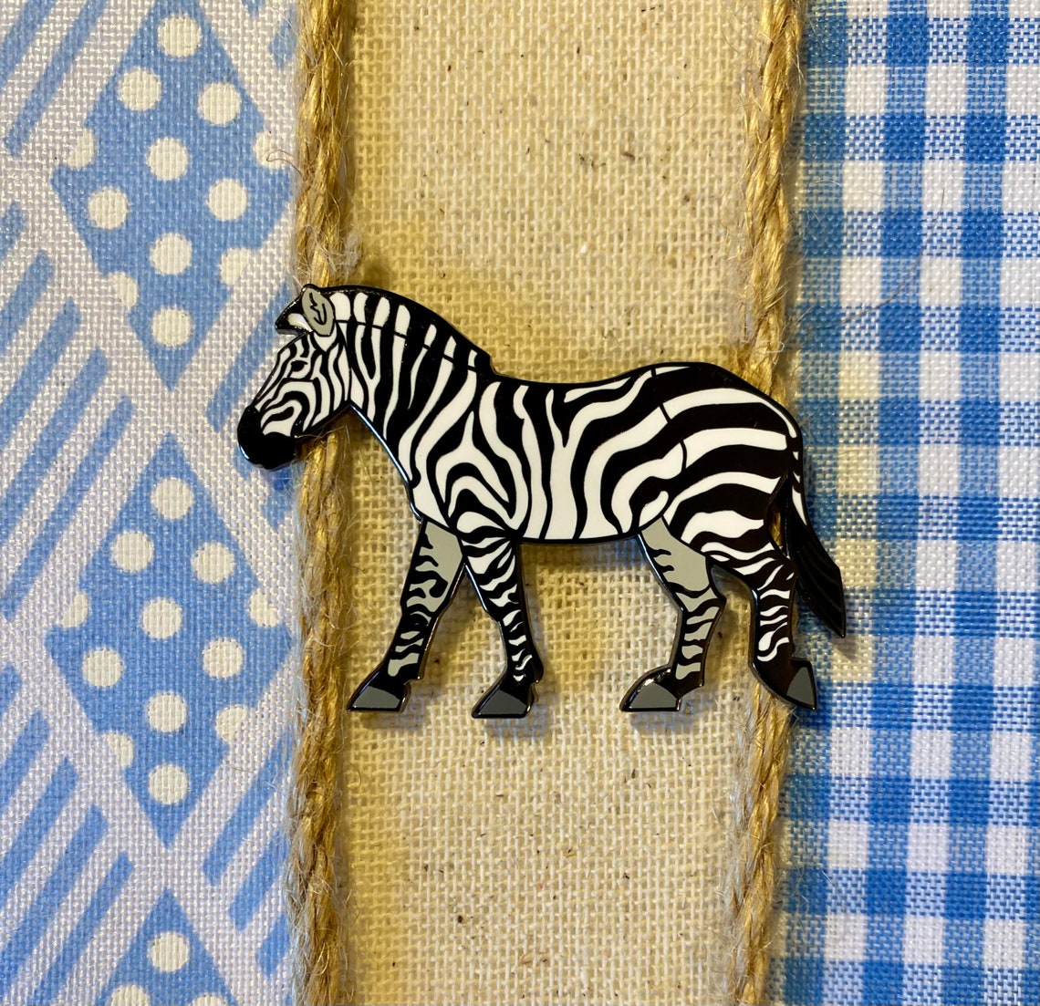 Plains Zebra Hard Enamel Pin Zebra Pin Animal Pin Art | Etsy