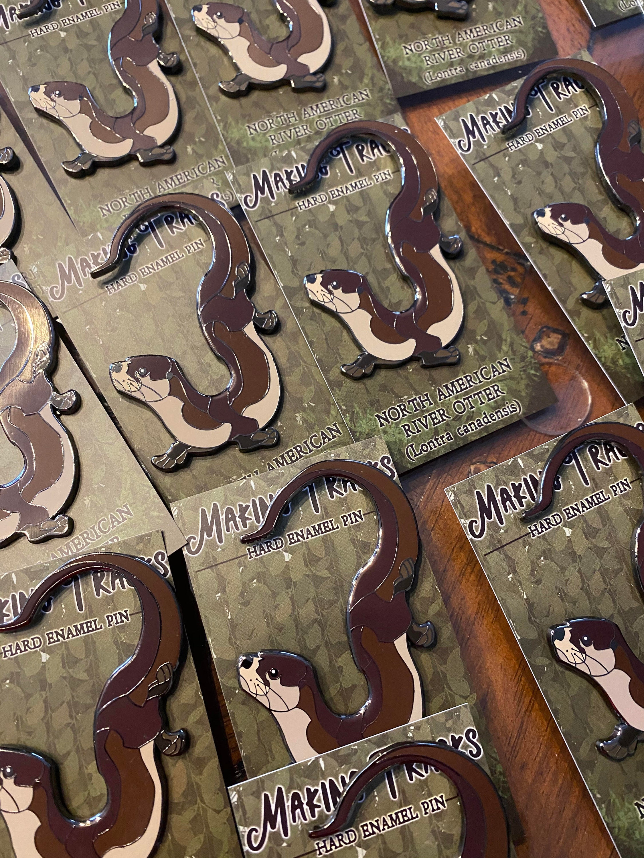 Otter Hard Enamel Pin Otter Pin Animal Pin Art Deco | Etsy