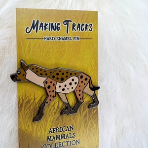 Spotted Hyena Hard Enamel Pin | Hyena Pin | Animal Pin | Art Deco - Etsy