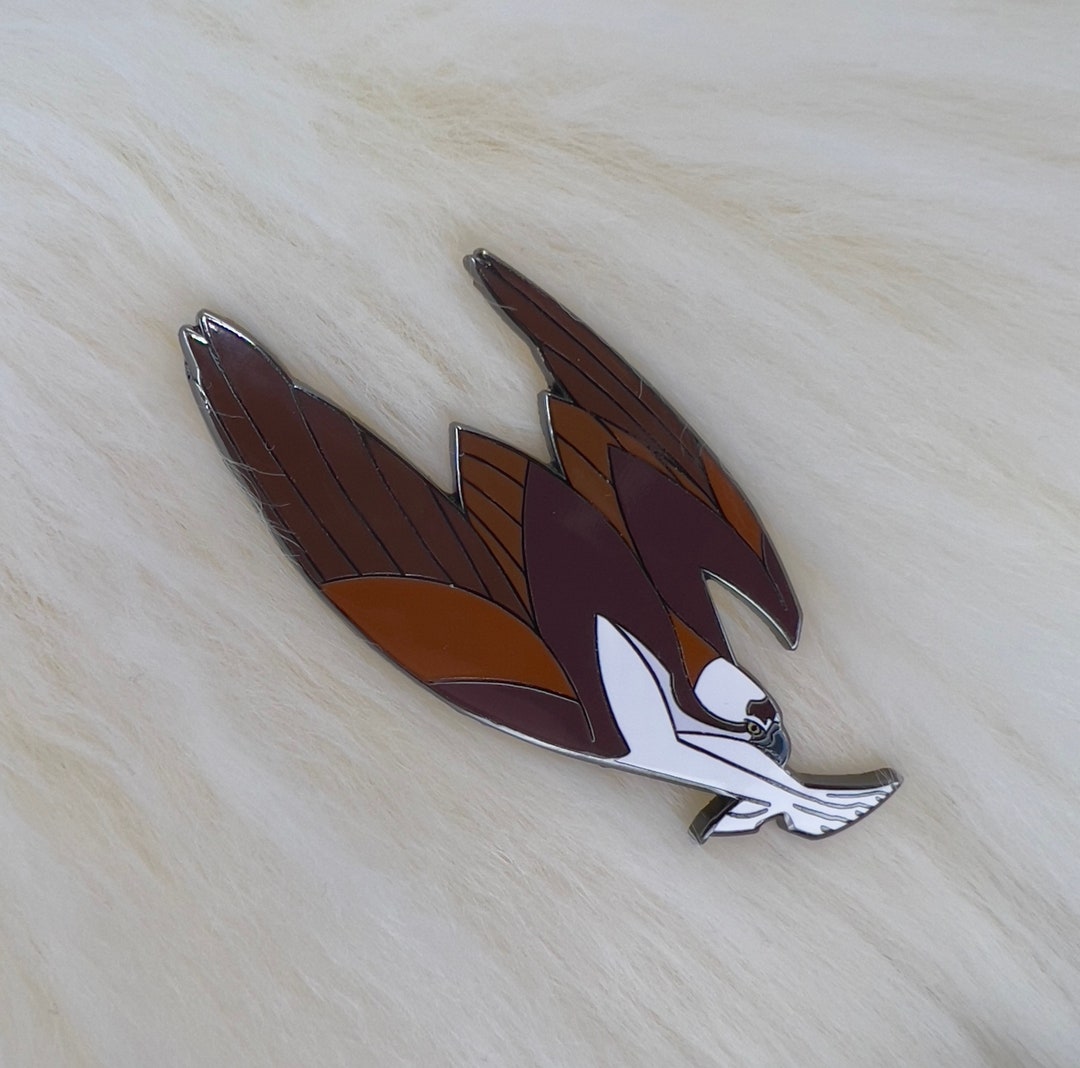 Osprey Hard Enamel Pin | Osprey Pin | Bird Pin | Art Deco - Etsy