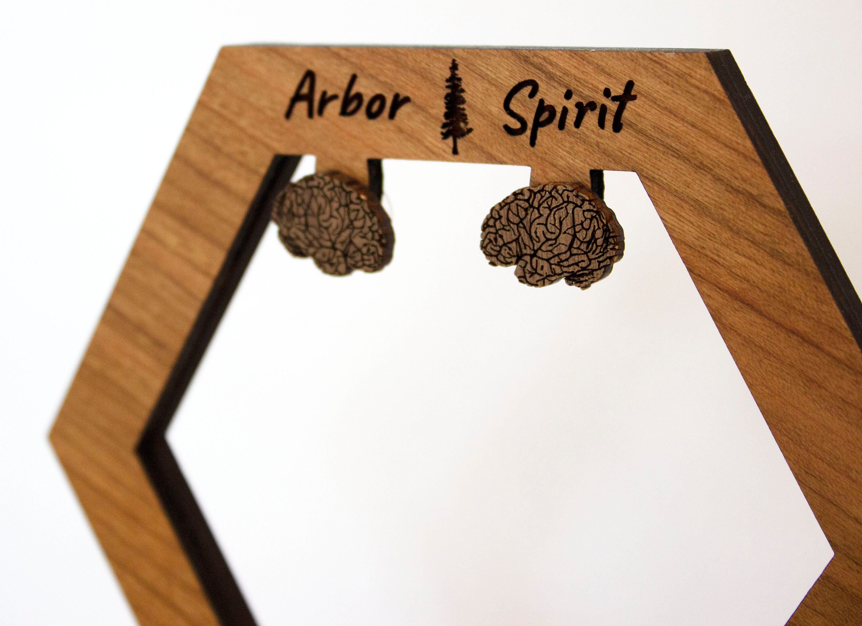 Laser-cut Human Brain Earrings From Walnut Wood Anatomy - Etsy