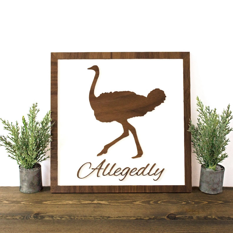 Letterkenny "allegedly" Sign for Wall, Mantle , Bookshelf | Handmade ...