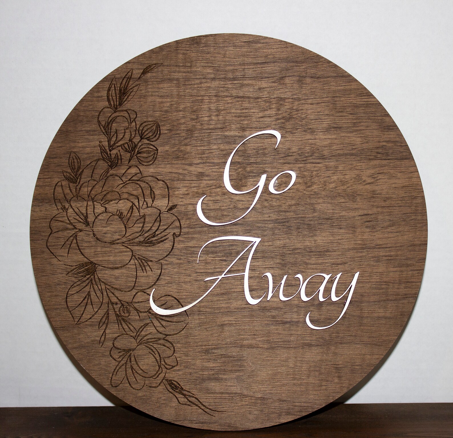 Go Away Sign for Front Door Entryway Pretty Front Door Sign - Etsy