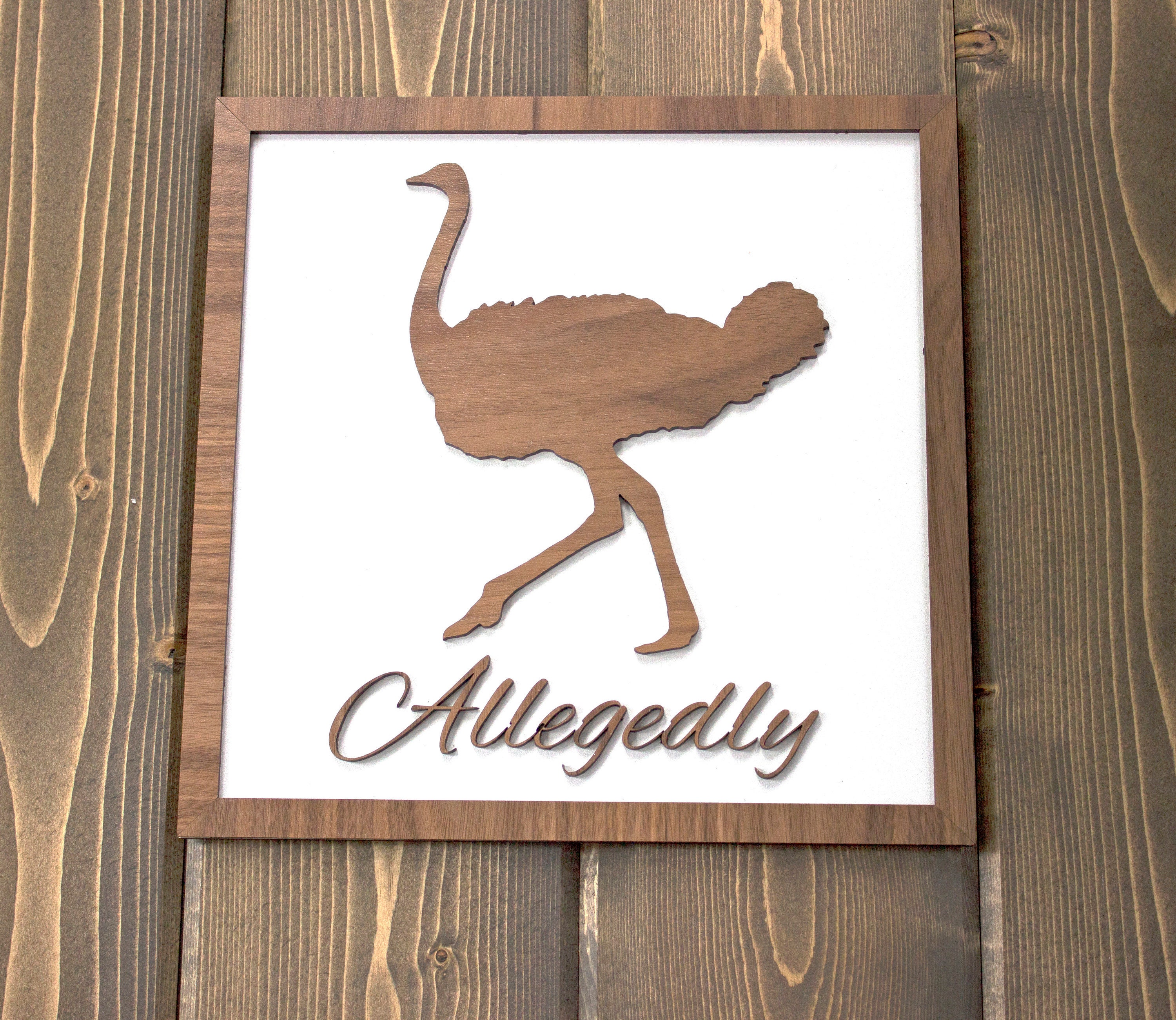 Letterkenny "allegedly" Sign for Wall, Mantle , Bookshelf | Handmade ...