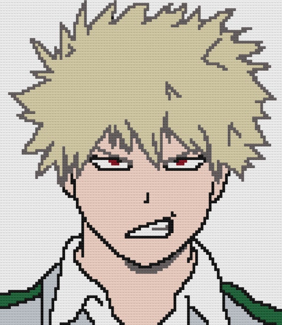 Katsuki Bakugo C2C Crochet Graph and Written Pattern - Etsy