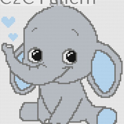 Elephant Crochet Pattern EN - Etsy