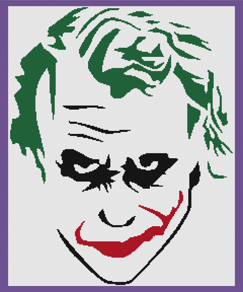 Joker Crochet Graph and Written Pattern | Etsy