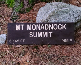 Mountain Elevation Sign - Etsy