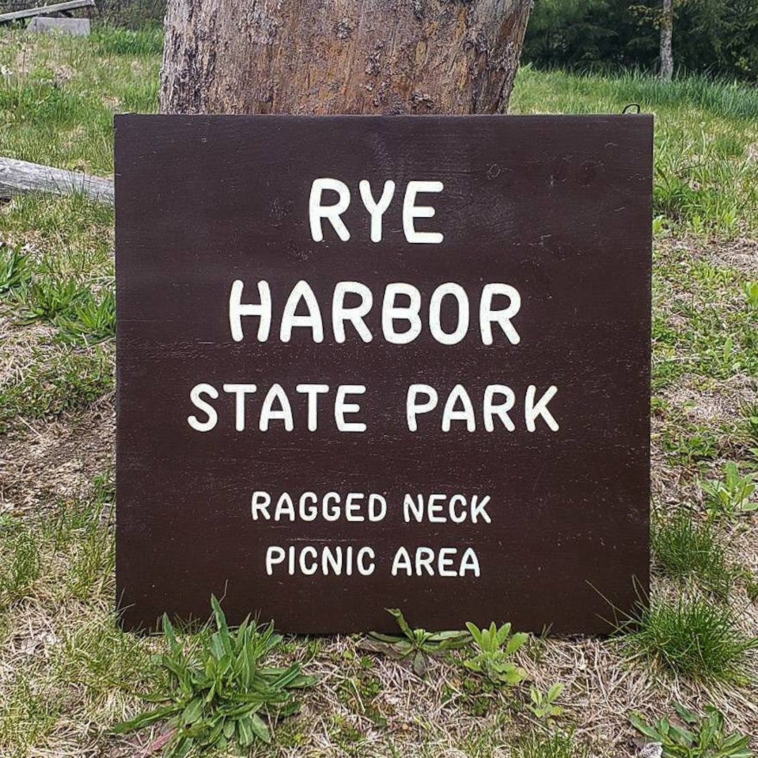 Rye Harbor State Park Hand Painted Sign, Wooden Sign, Nature Decor ...