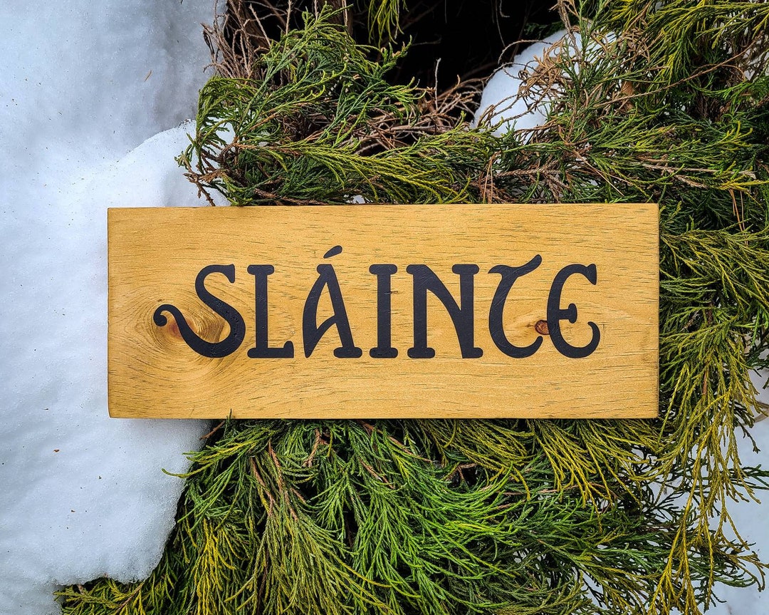 Sláinte Sign, Wood Wall Art Decor, Irish Wall Art, St. Patrick's Day ...