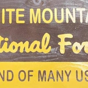 10" Hand Painted White Mountain National Forest Sign | New Hampshire ...