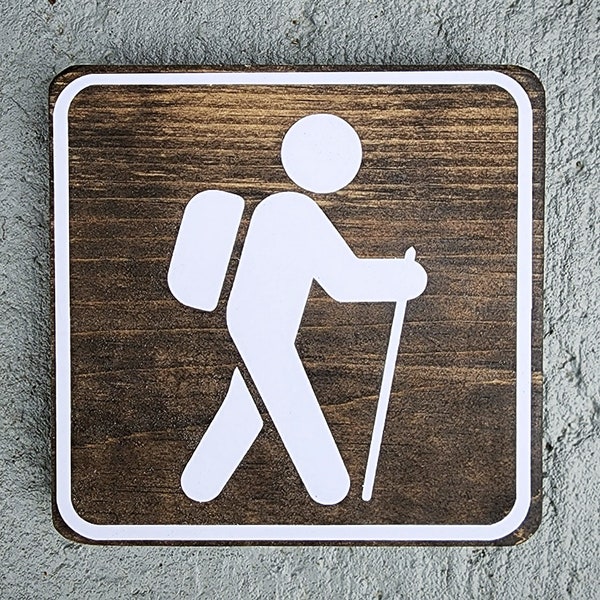Hiking Sign - Etsy