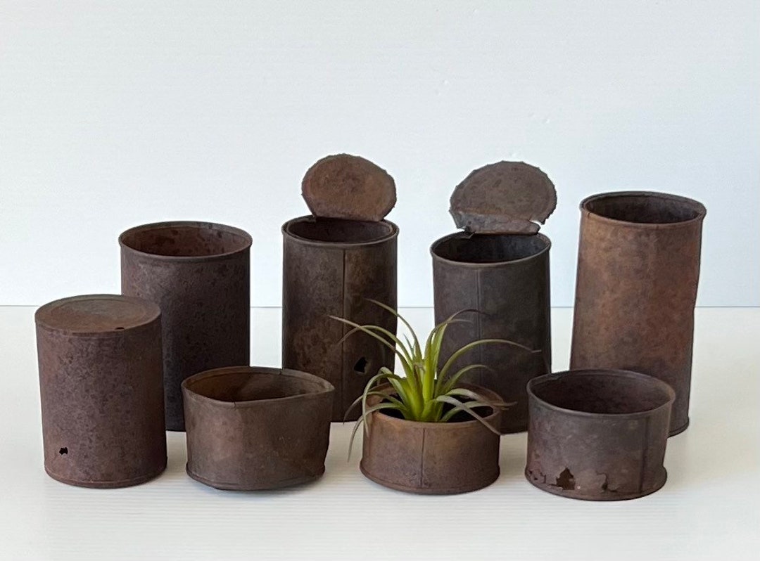 Rusty Cans/ Rusty Scrap Metal / Salvaged Metal / Industrial Decay ...