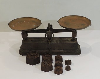 Antique Old Rare Salter's Family Scale No.50 Cast Iron Weighing Machine ...