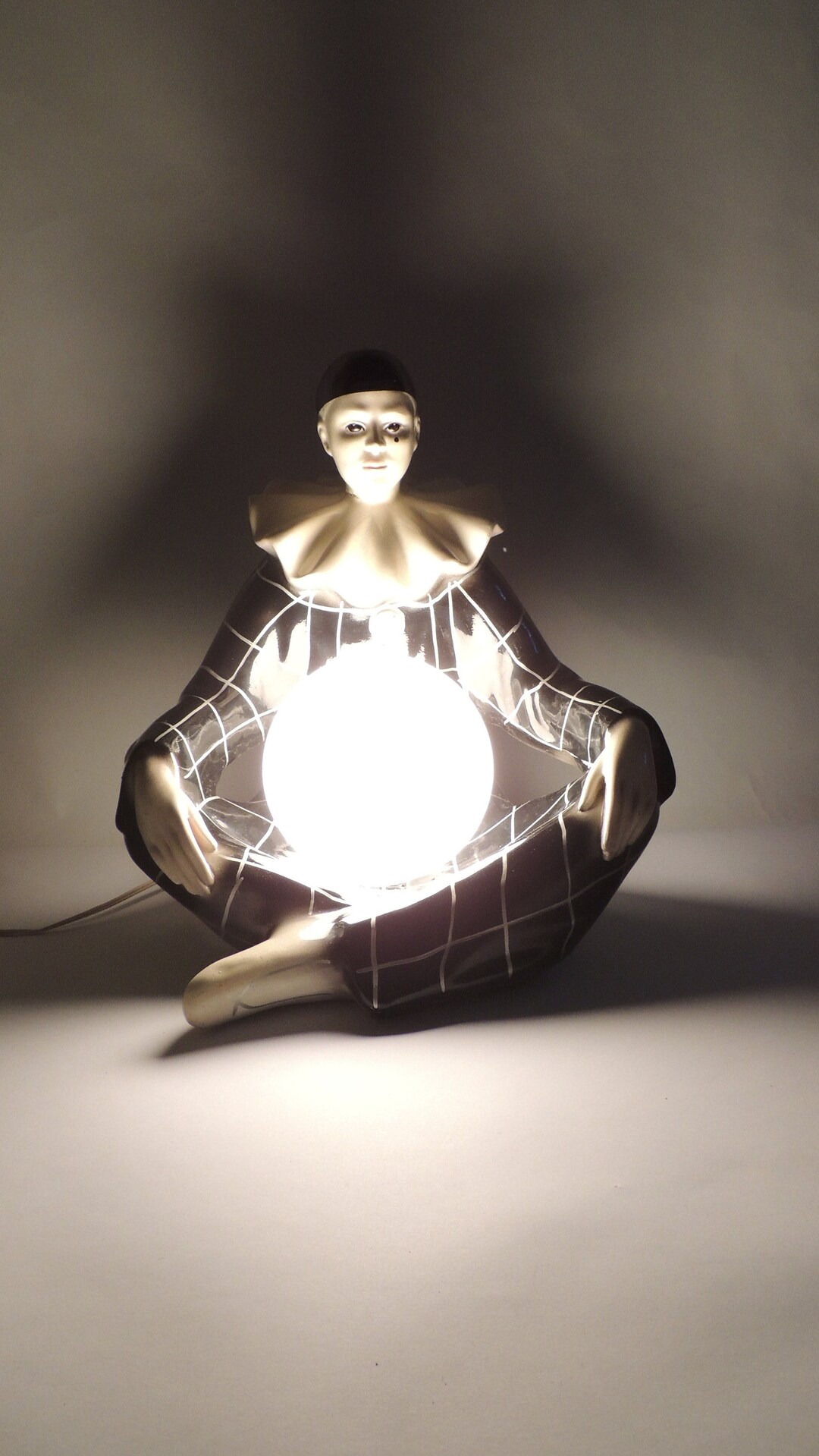Large Pierrot Lamp /ceramic /1960/vintage - Etsy