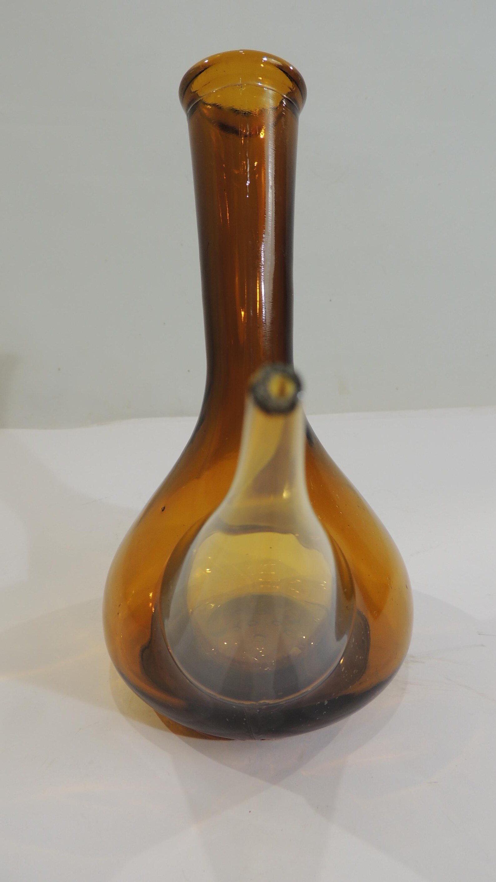 Porron Amber Glass/decanter/carafe/pitcher/vintage/spanish Bottle - Etsy