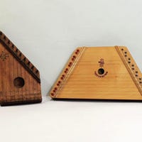 Antique Ancient Unique Zither Musical Instrument Very Rare German 1878 ...
